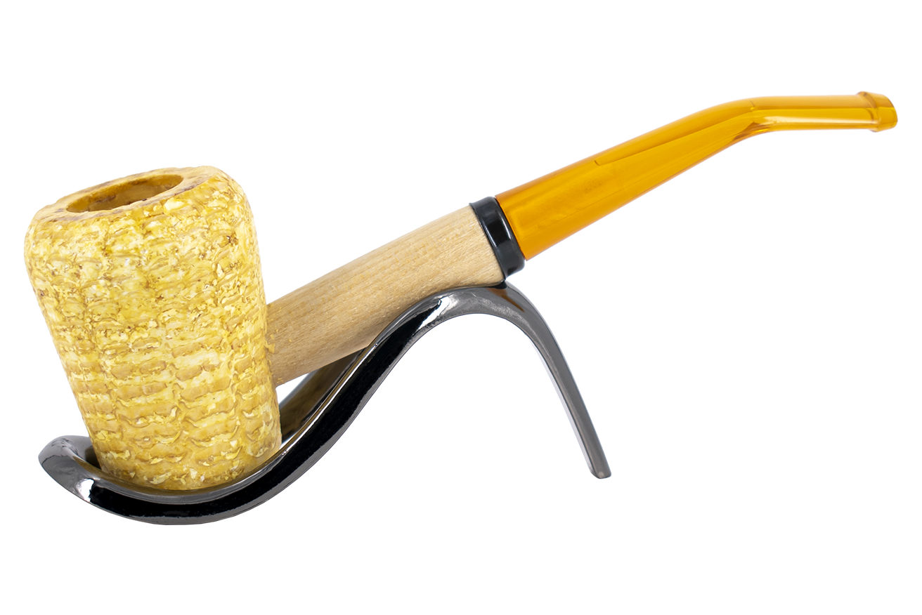Missouri Meerchaum Original Legend Corn Cob Pipe - Bent