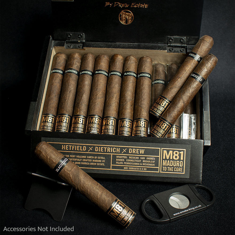 Drew Estate Blackened M81 Maduro Robusto Cigars - Box of 20