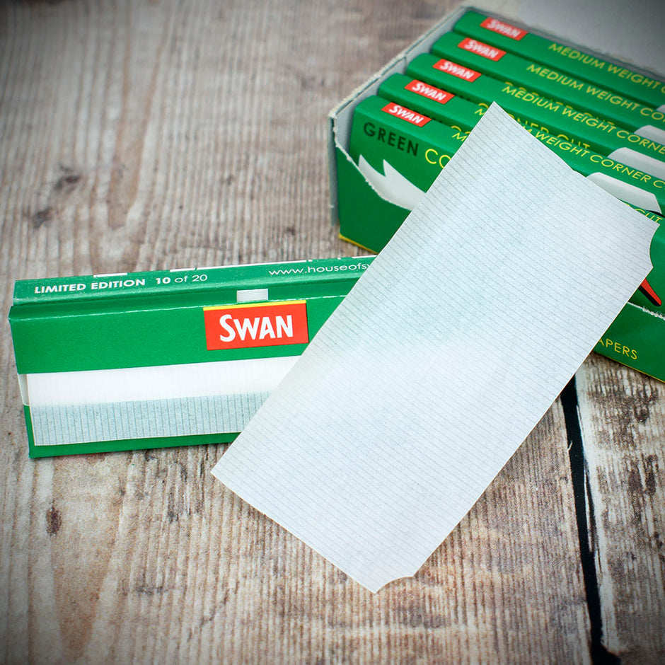 Swan Rolling Papers Regular Green - Multipack of 6