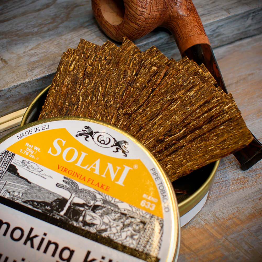 10g Sample Solani 633 Virginia with Perique Flake Pipe Tobacco Smoke-King