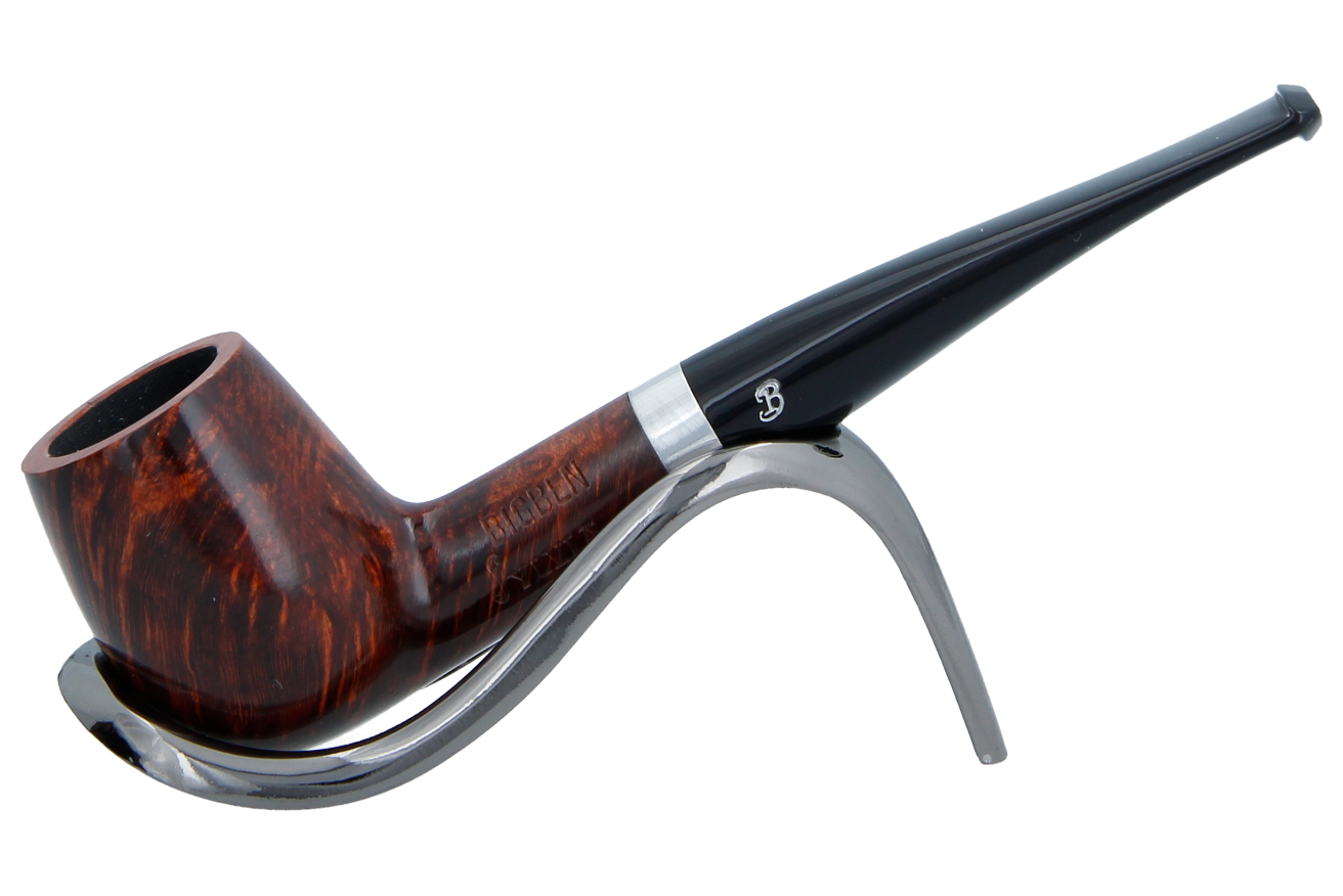 Big Ben Sylvia Tan Polish Briar Smoking Pipe - Shape 808 Smoke-King