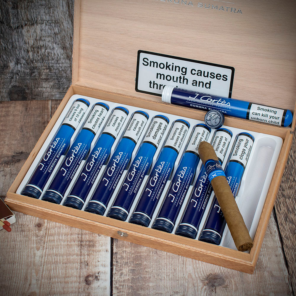 J. Cortes High Class Sumatra Cigars - Box of 10