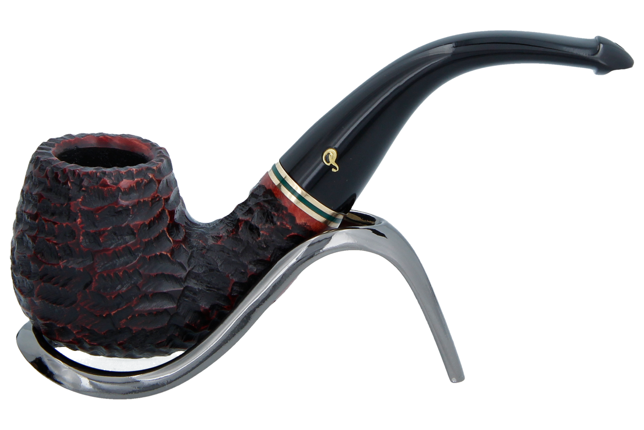 Emerald Rusticated Briar Pipe By Peterson of Dublin - Shape 221 (9mm ...