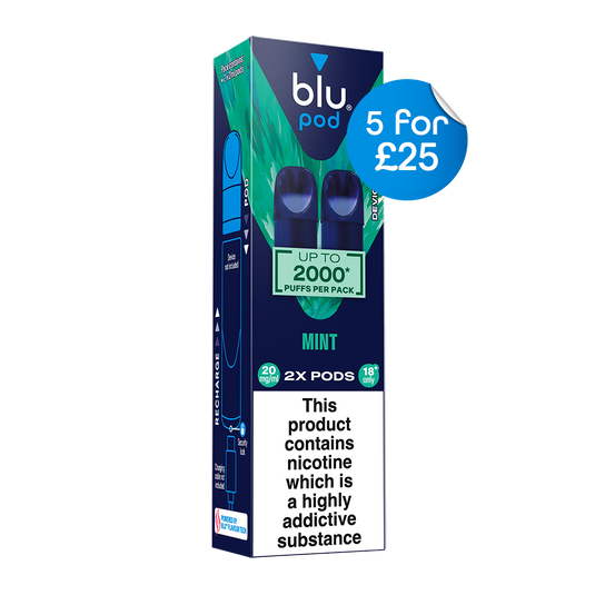 Blu Pre-Filled Replacement Vape Pods 20mg/ml 2 Pack - Mint