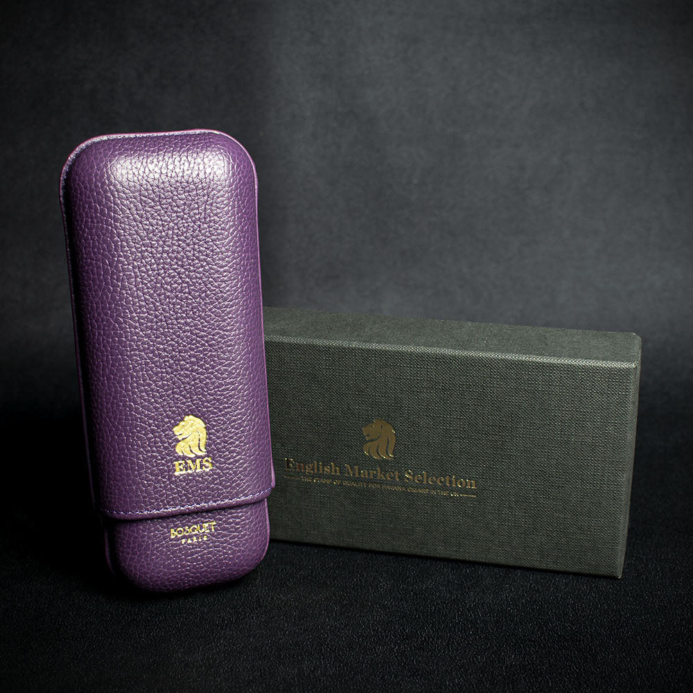 Bosquet EMS Leather Cigar Case (Limited Edition) Violet