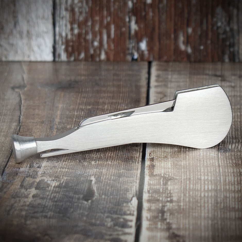 Pipe Shape Pipe Smokers Tool - Chrome | Smoke-King