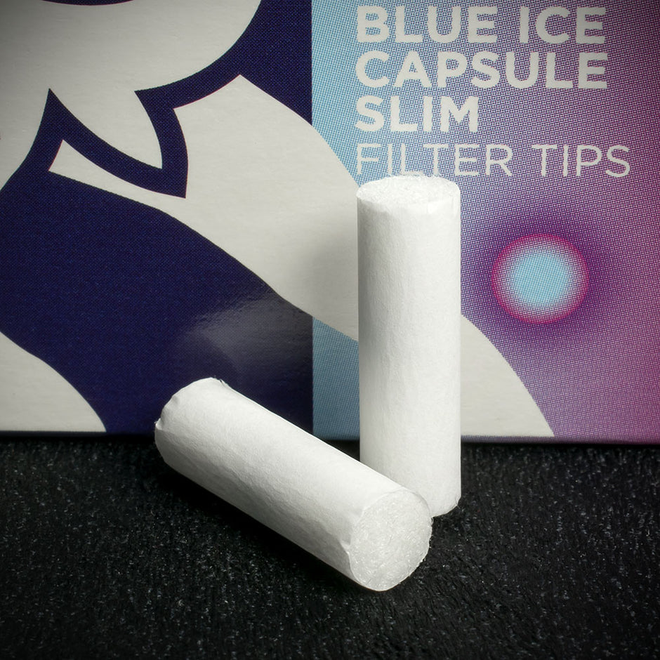 Bull Brand Blue Ice Capsule Slim Filter Tips - 160 Pack