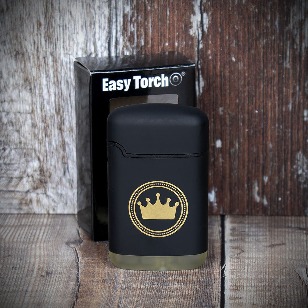 Smoke-King Easy Torch Single Jet Flame Cigar Lighter - Black Smoke-King