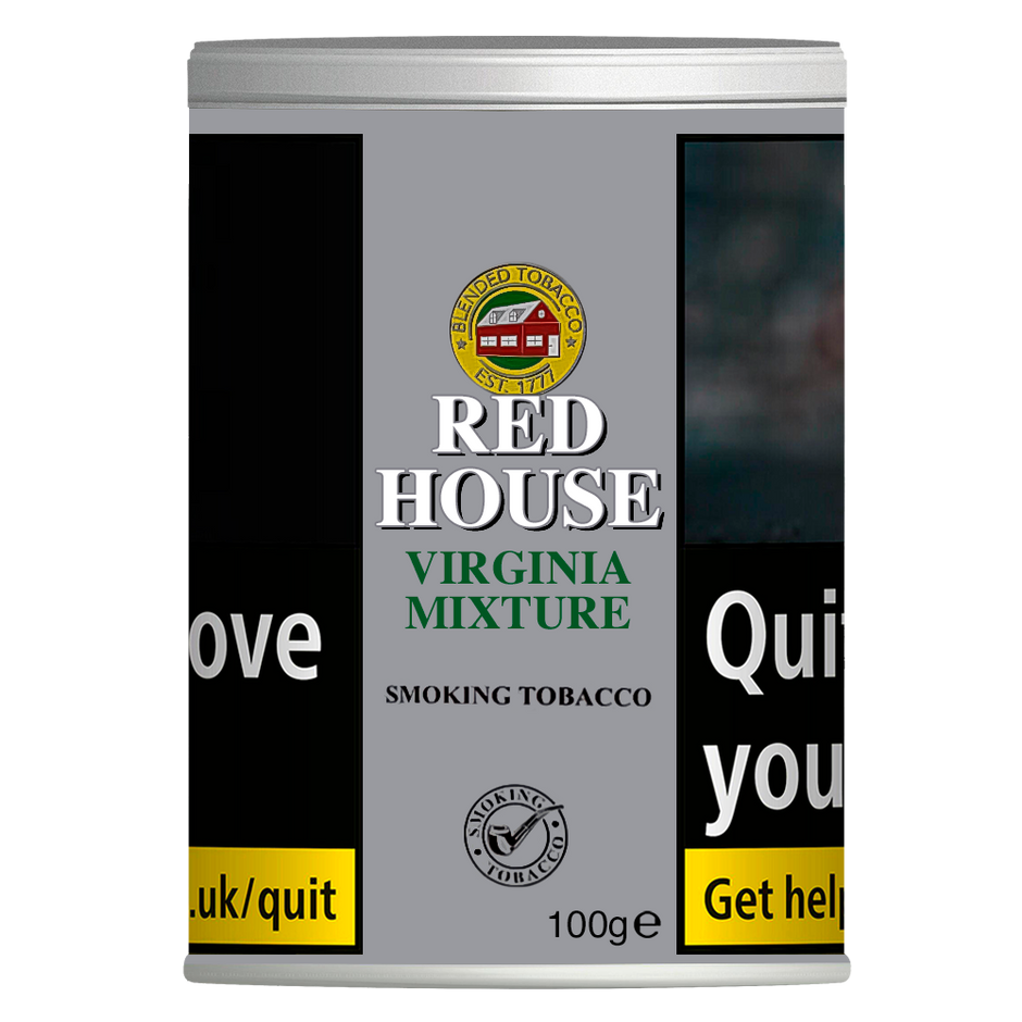 Red House Virginia Mixed Smoking Tobacco - 100g Tub
