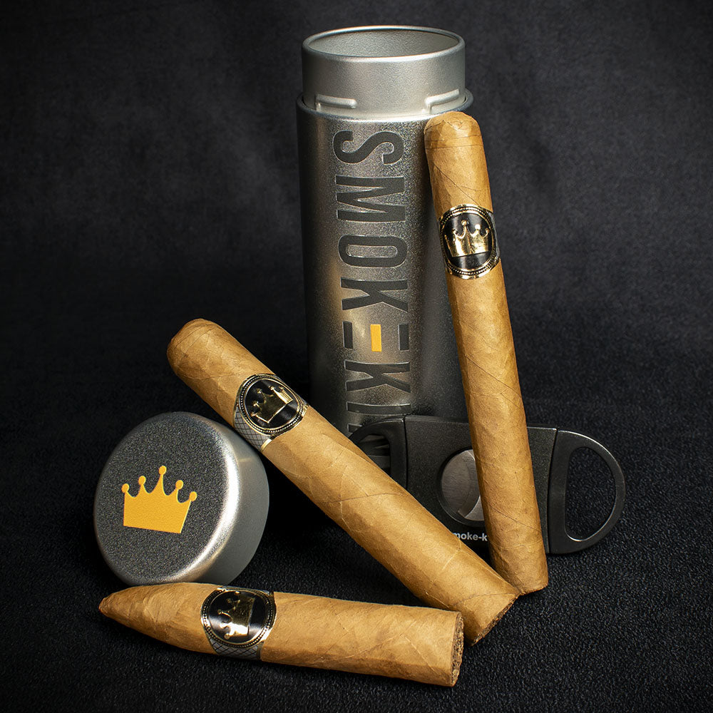 Smoke-King Crown 3 Cigar Gift Tin