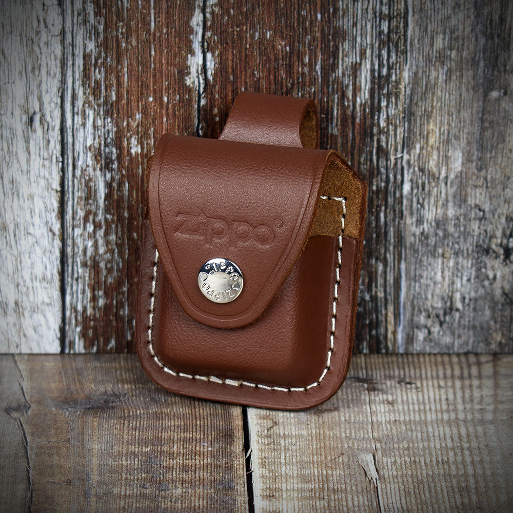 Zippo | Leather Loop Lighter Pouch | Brown
