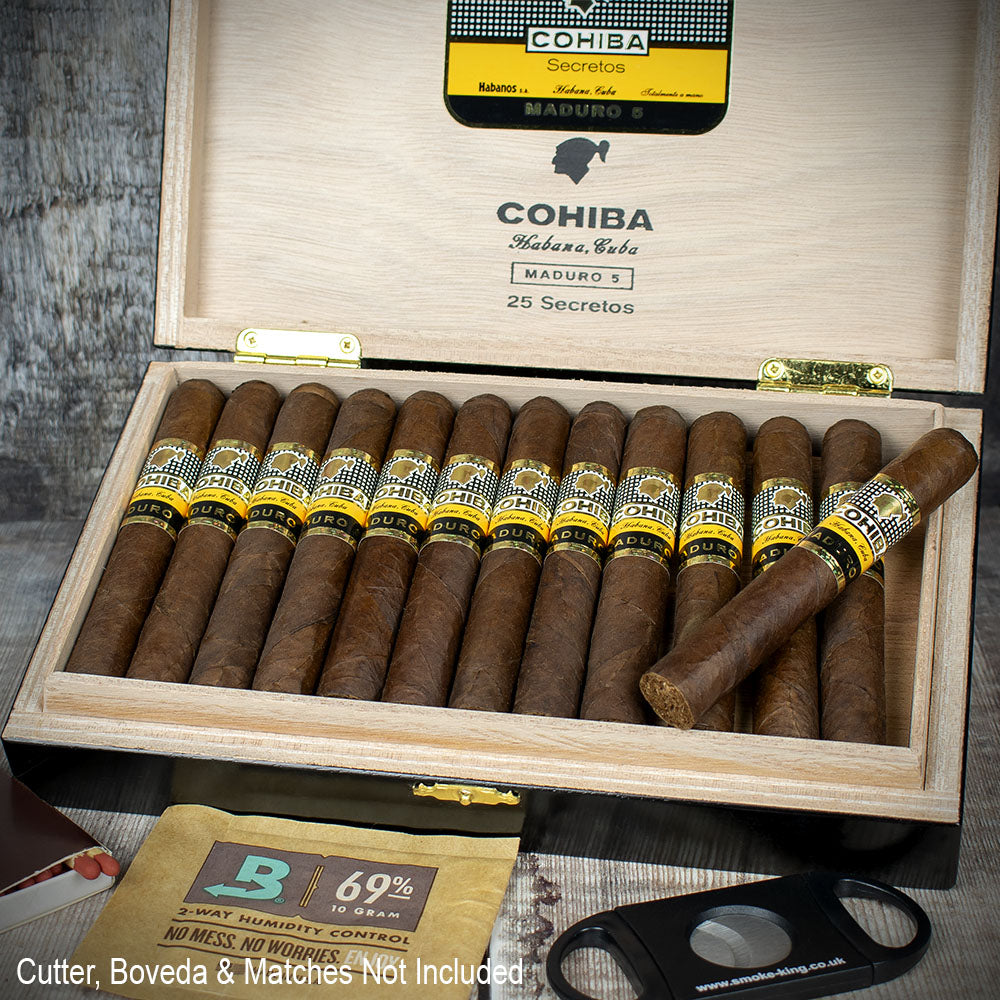 Cohiba Maduro 5 Secretos Cuban Cigars - Box of 25