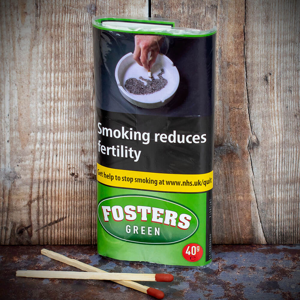 Fosters Green (Menthol) Shag Tobacco - 40g Pouch Smoke-King