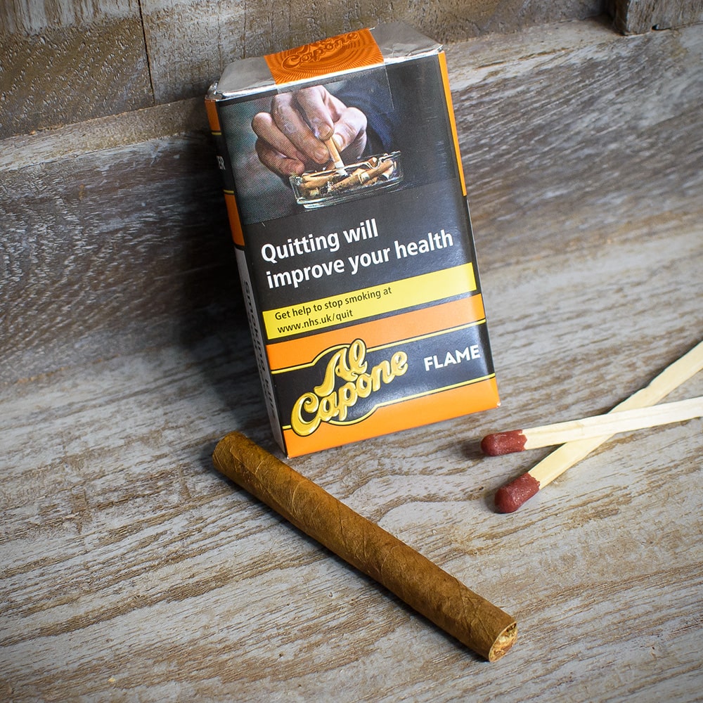 Al Capone Pockets Flame Cognac Filter Cigarillos - Pack of 10