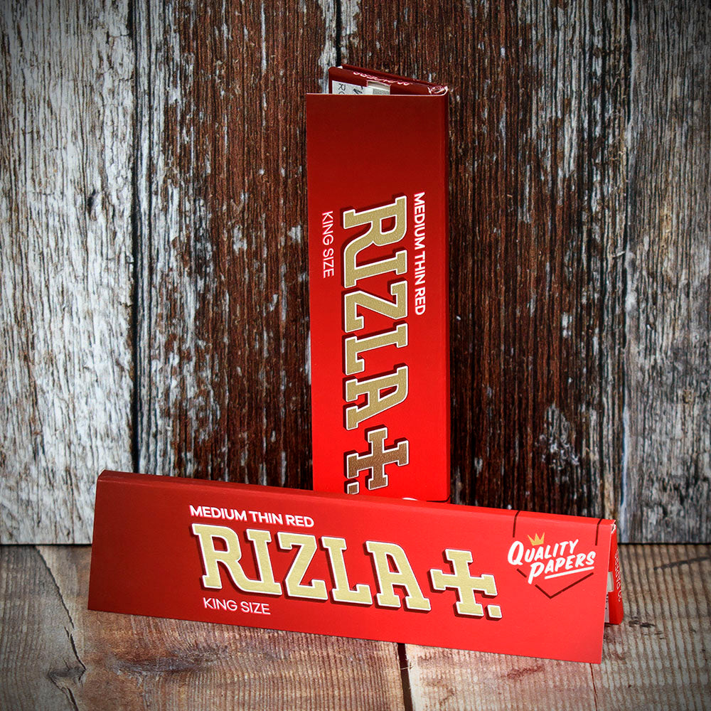 Rizla | King Size Slim Rolling Papers Red - Bundle of 2