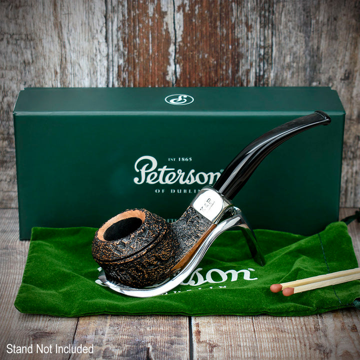 Arklow Sandblasted Briar Pipe By Peterson of Dublin - Shape 80s (9mm ...