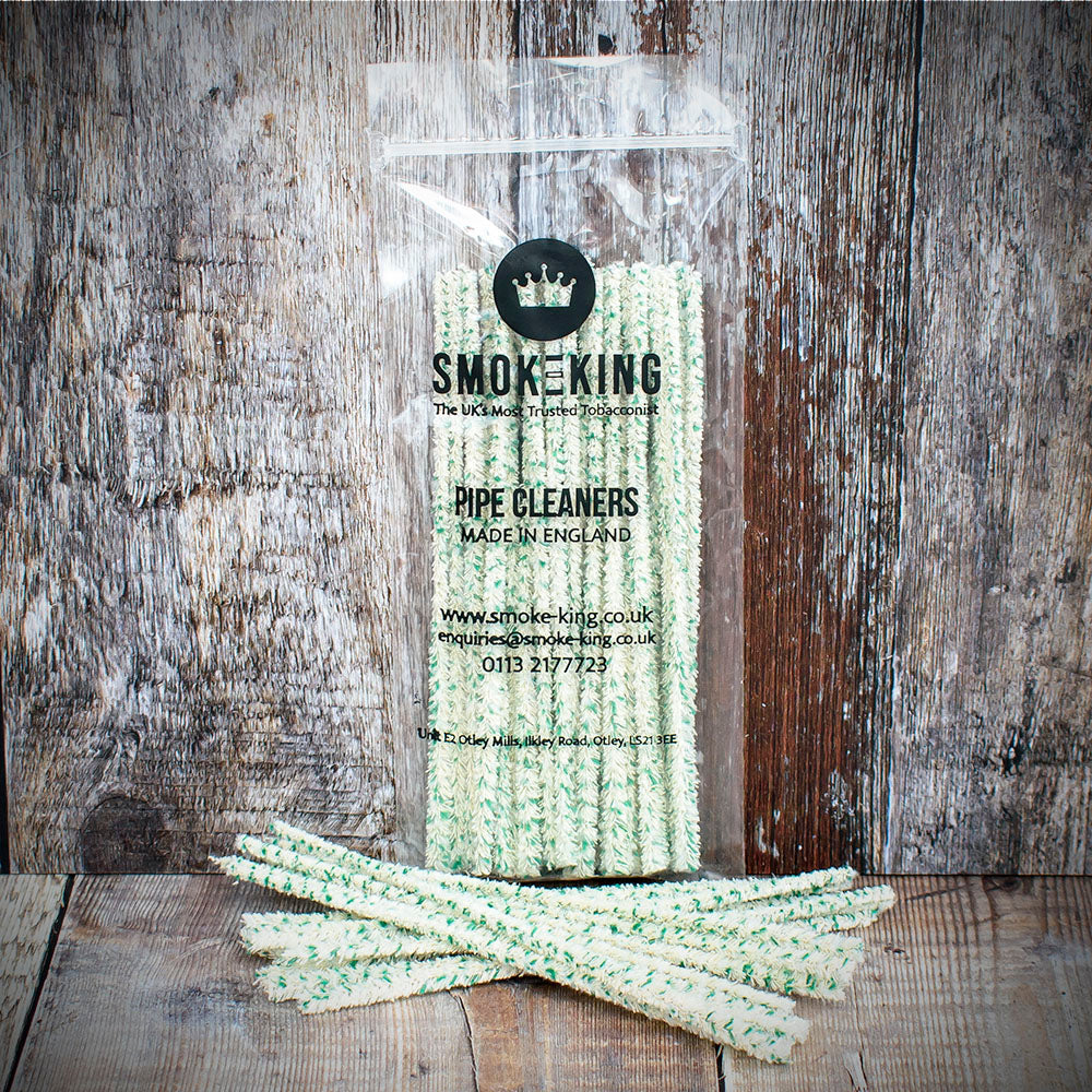 Smoke-King Tobacconist Bristle Pipe Cleaners - Green - Pack of 50 (15c