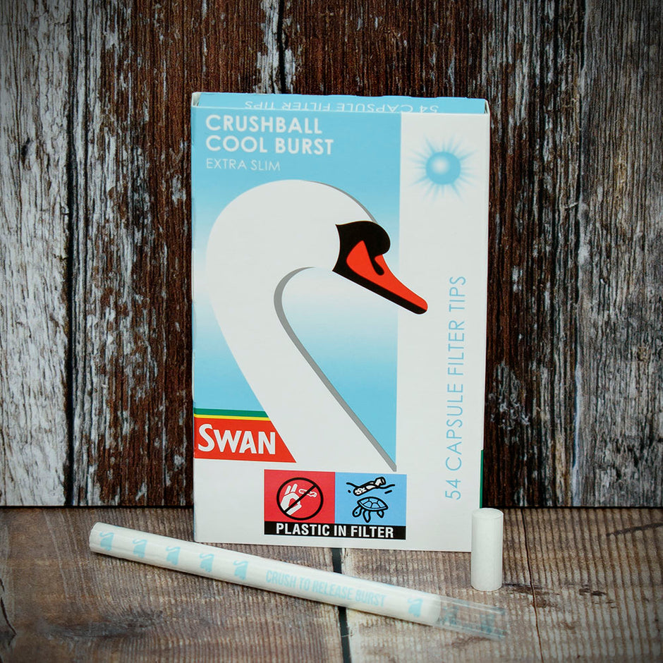 Swan Cool Burst Menthol Extra Slim Crushball Filter Tips (5mm) - 54 Pack