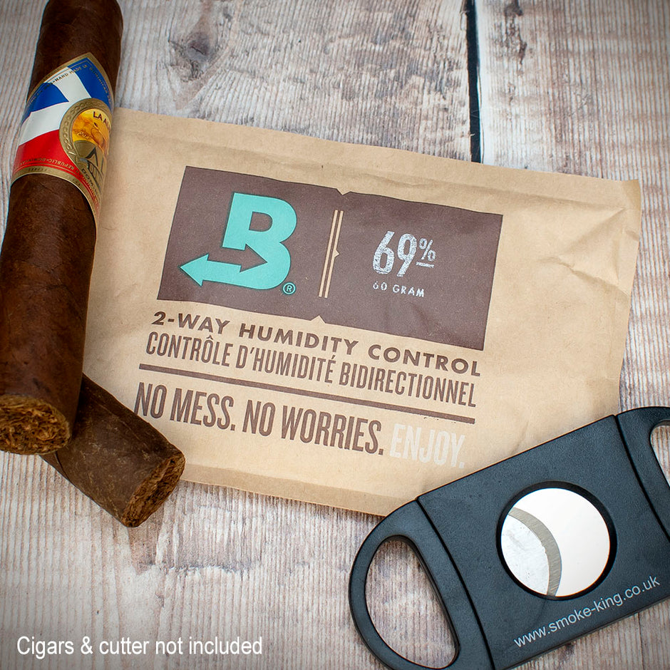 Single Pack containing 60g Boveda 69% Humidity for Cigars & Loose Tobacco