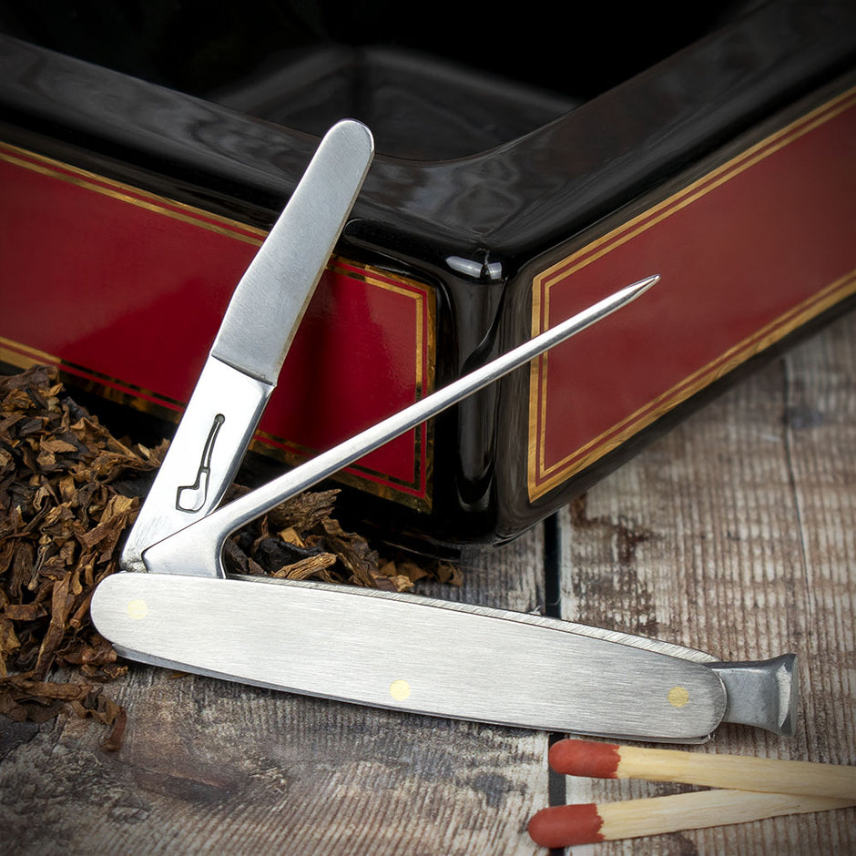 Rodgers Classic Pipe Smokers Knife - Chrome | Smoke-King
