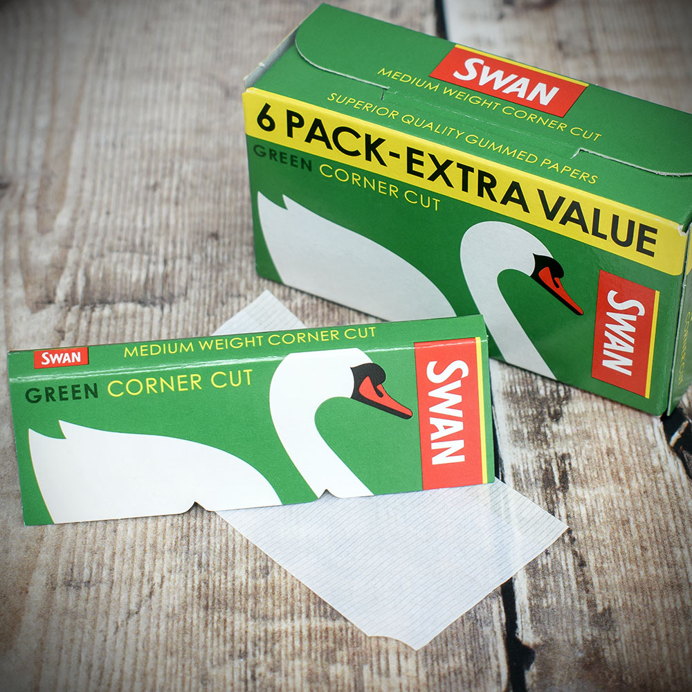 Swan Rolling Papers Regular Green - Multipack of 6