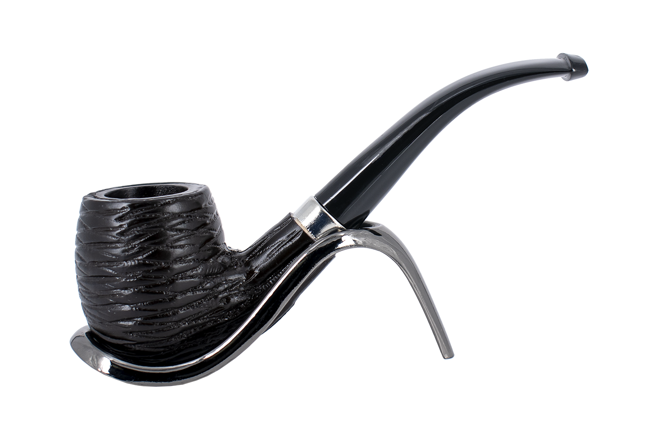 Smoke-King Beechwood Pipe Bent Rustic Smoke-King