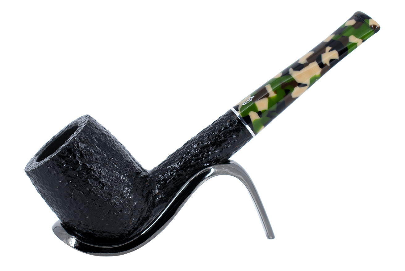 Savinelli Camouflage Rusticated Black 111 6mm Briar Pipe