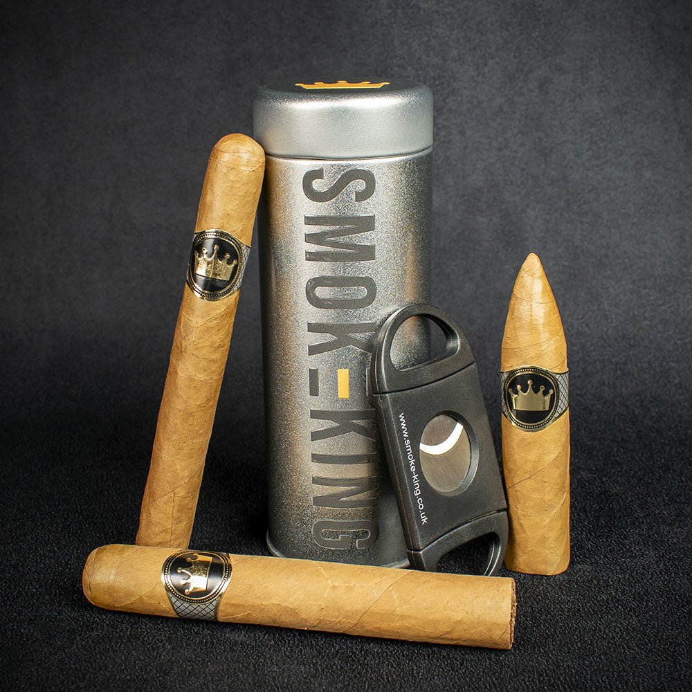 Smoke-King Crown 3 Cigar Gift Tin