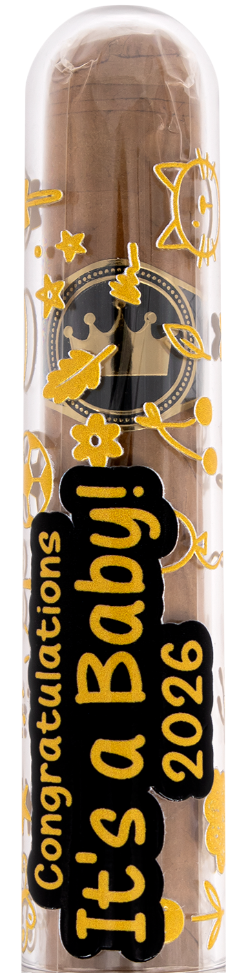 Congratulations its a Baby Celebration Cigar Gift Tube + Smoke-King Ro