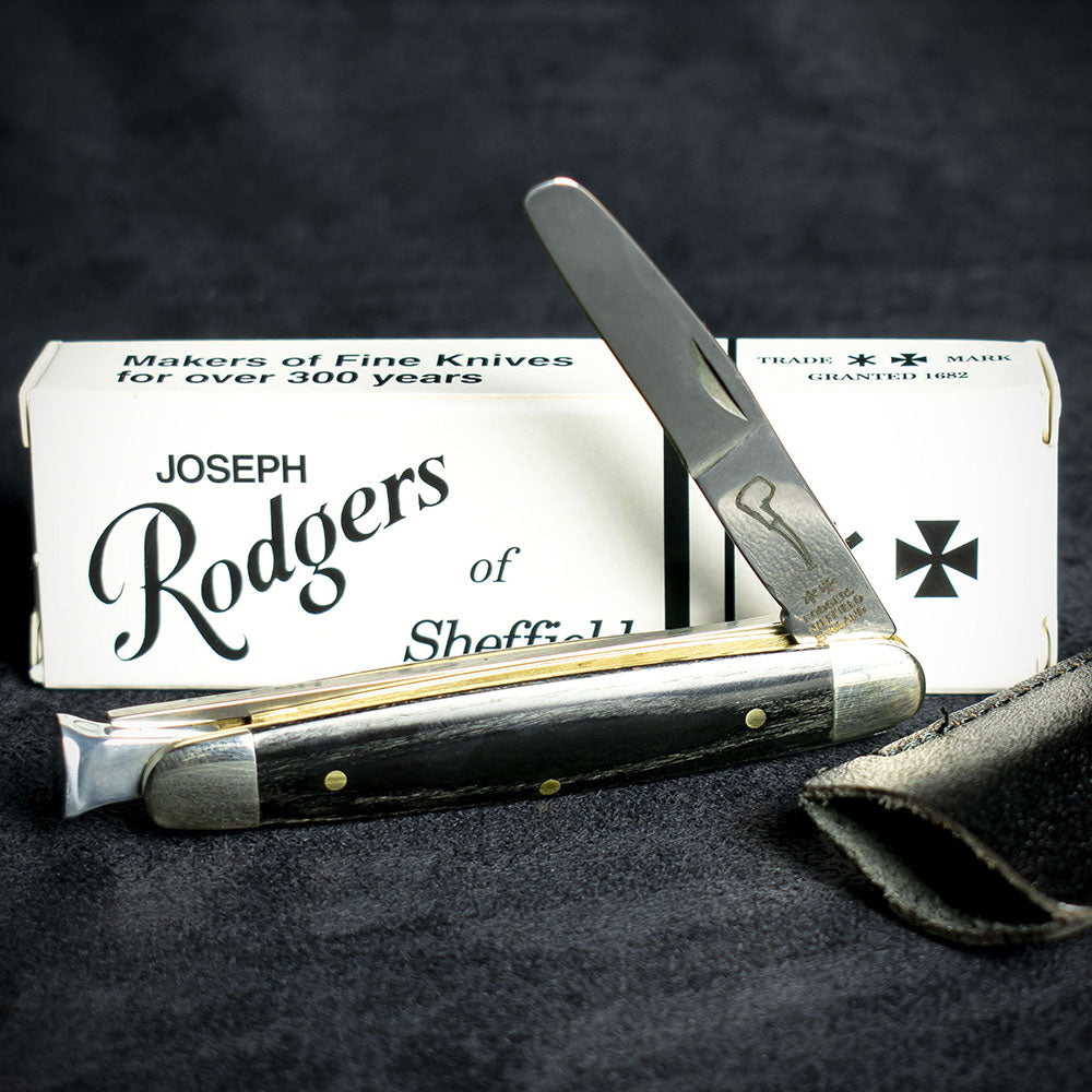 Rodgers Classic Pipe Smokers Knife - Blackwood Handle Smoke-King