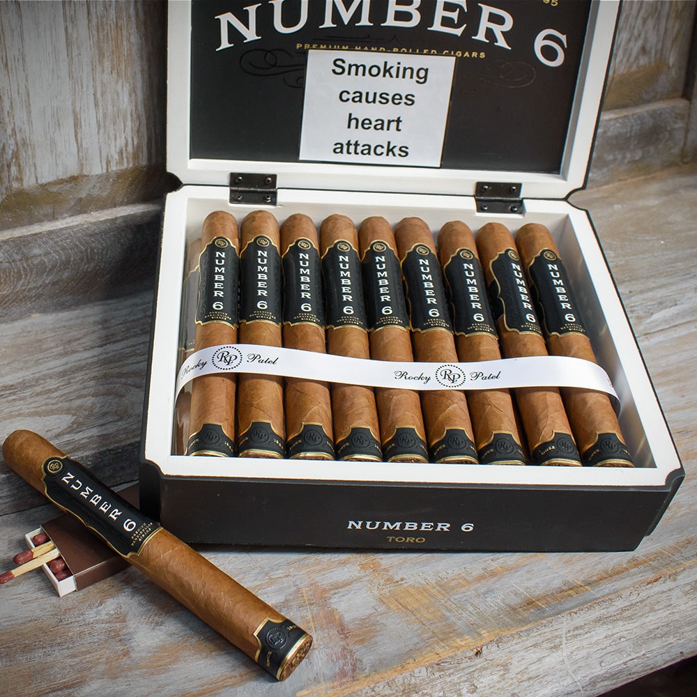 Rocky Patel Number 6 Toro Cigars - 20 Box