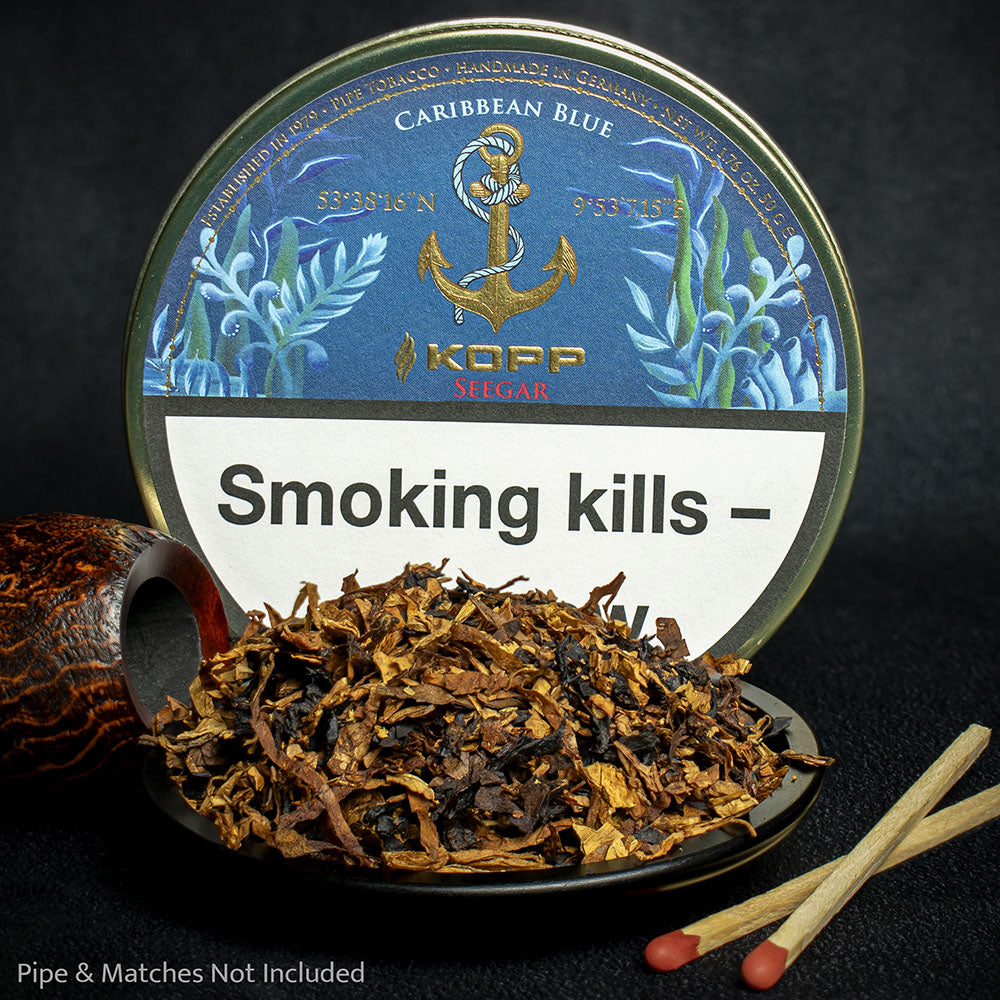 10g Sample - Kopp Caribbean Blue Seegar Pipe Tobacco Smoke-King