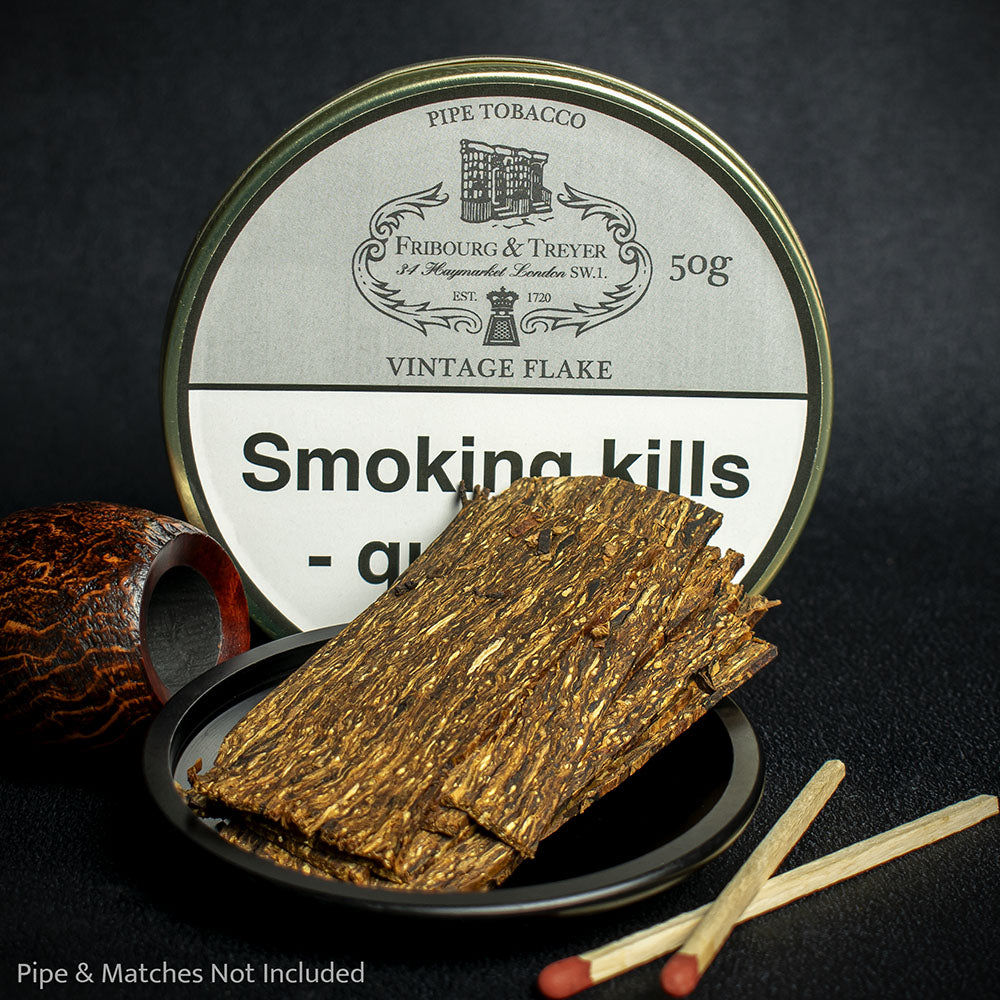 10g Sample Fribourg and Treyer Vintage Flake Pipe Tobacco Smoke-King